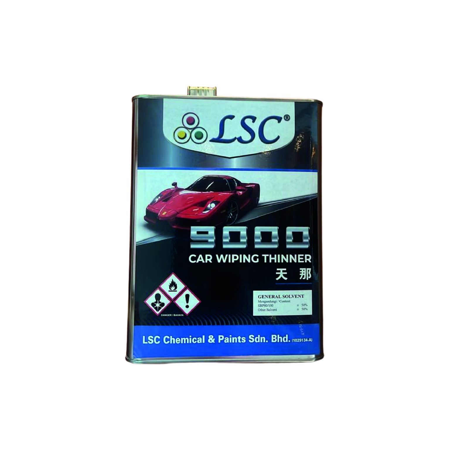9000 Car Wiping Thinner – LSC Chemicals & Paints Sdn. Bhd.